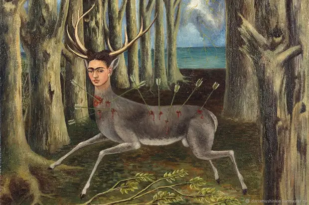 Frida Kahlo'nun tablosu.