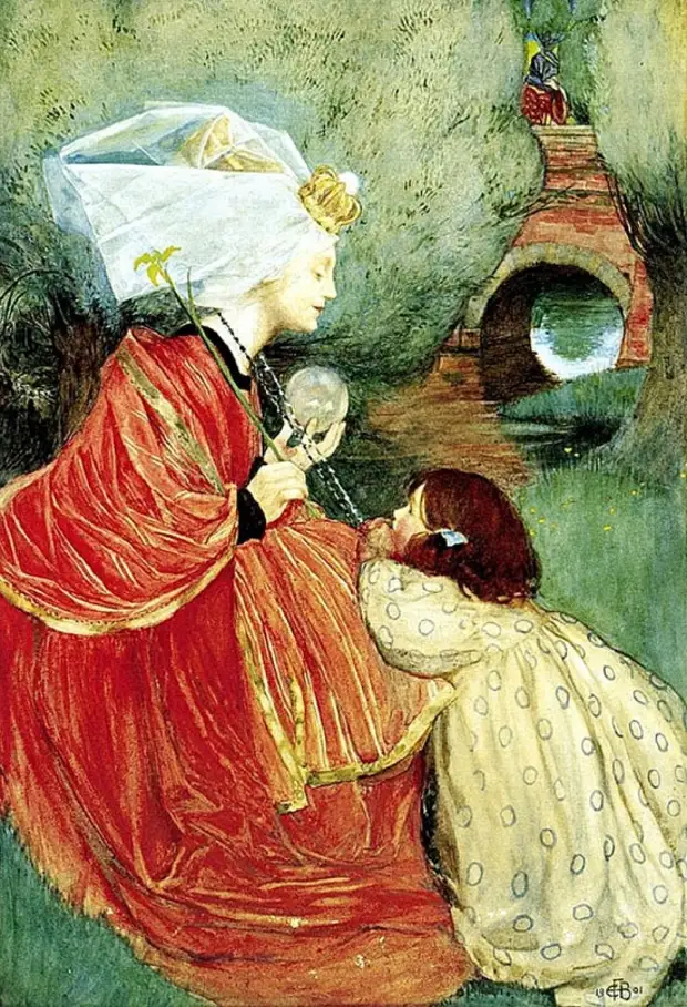 Eleanor Fortescue-Brickdale sanatçısı (1872 - 1945). Gerçek Aşkın Zorlukları