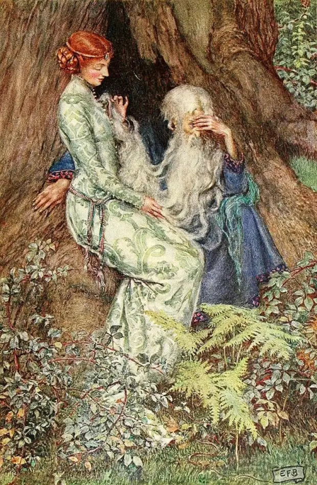 Eleanor Fortescue-Brickdale artista (1872 - 1945). Le difficoltà del vero amore