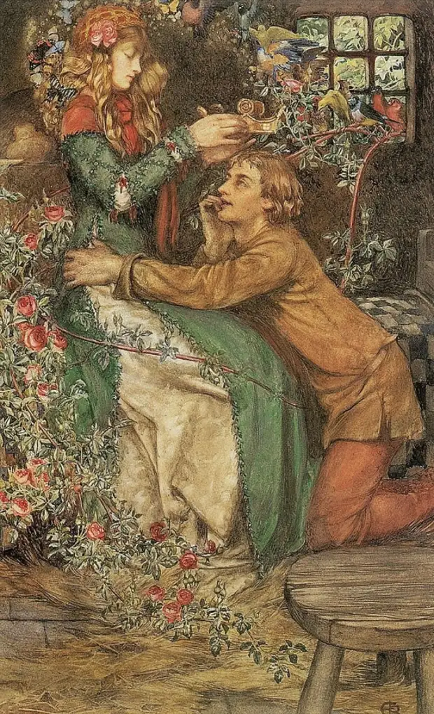 Eleanor Fortescue-Brickdale artista (1872 - 1945). Le difficoltà del vero amore