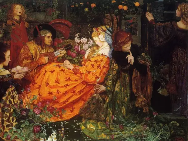 សិល្បករ Eleanor Fortescue -Brickdale (១៨៧២ - ១៩៤៥) ។ ភាពលំបាកនៃស្នេហាពិត