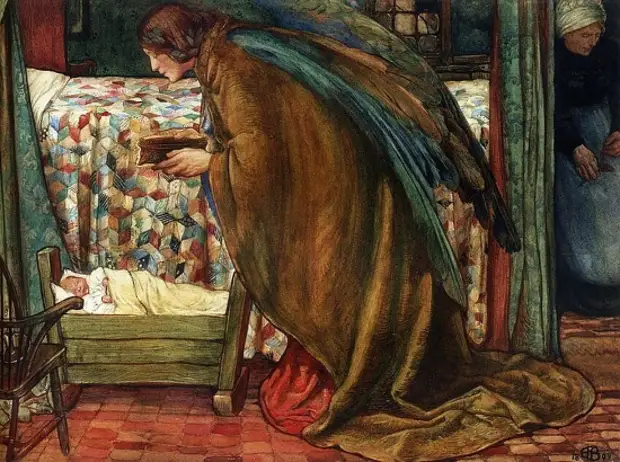 សិល្បករ Eleanor Fortescue -Brickdale (១៨៧២ - ១៩៤៥) ។ ភាពលំបាកនៃស្នេហាពិត