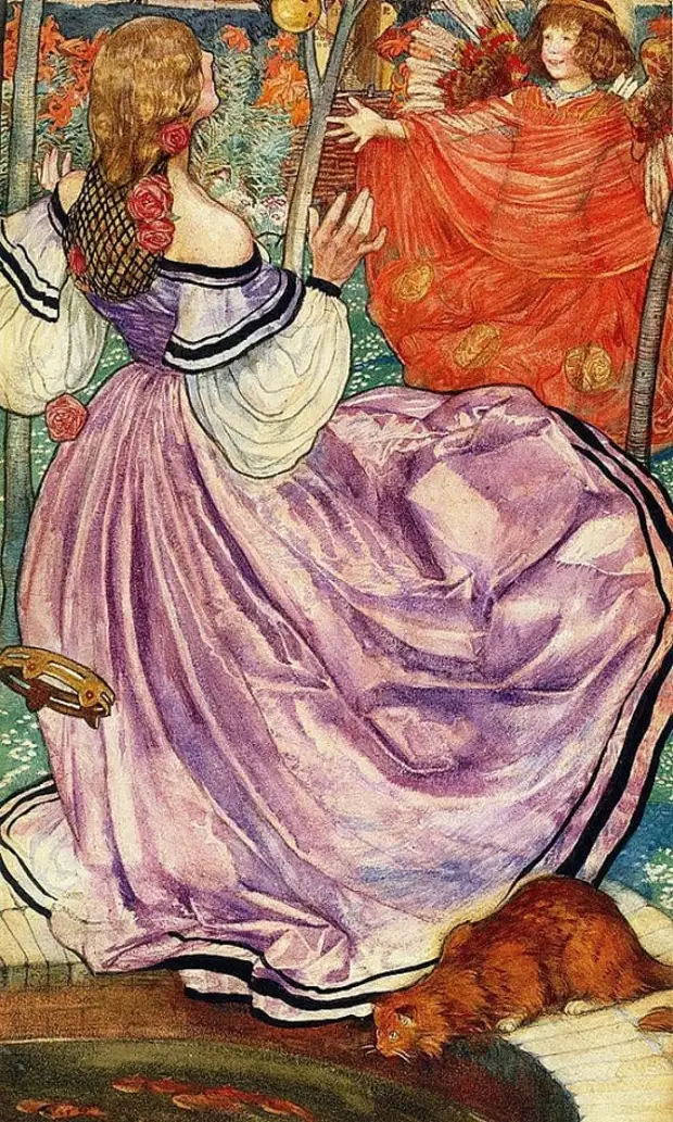 Hunermenda Eleanor Fortescue -Brickdale (1872 - 1945). Zehmetiyên Evîna Rast