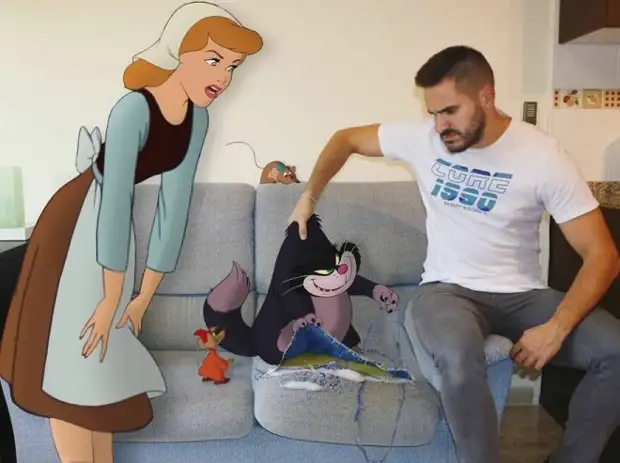 Menininkas prie savo nuotraukų prideda „Disney“ personažų