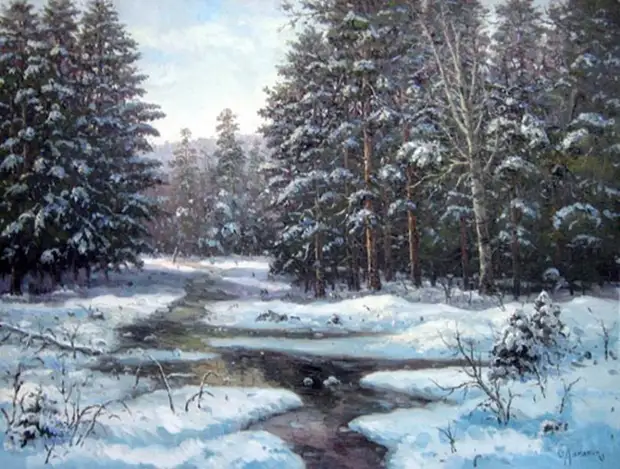 Attractive landscapes of the artist Sergei Khananin