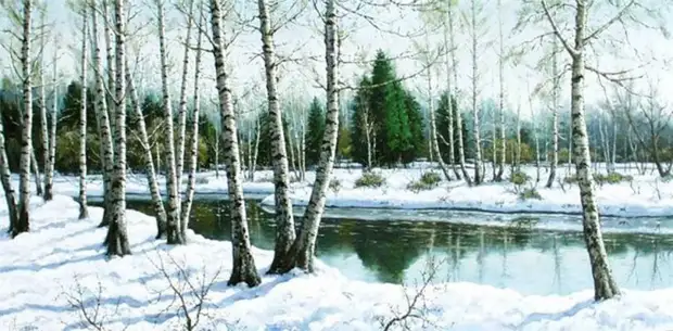 Attractive landscapes of the artist Sergei Khananin