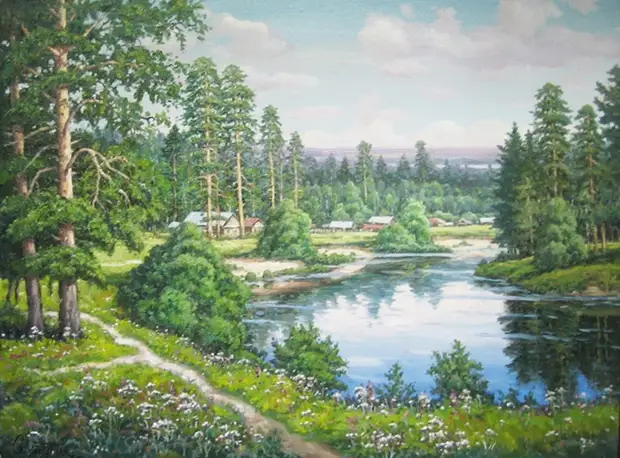 Attractive landscapes of the artist Sergei Khananin