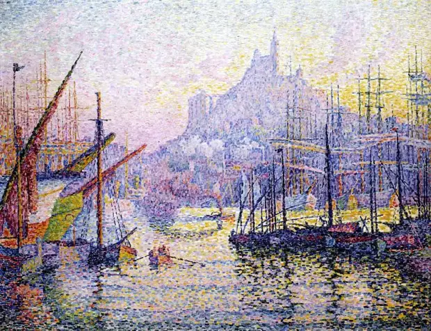 馬賽，Bonne Mere，1906 年。作者：Paul Signac。