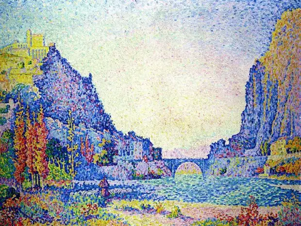 Sisteron, 1902. Auteur : Paul Signac.