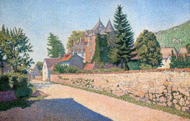 Lâu đài Komblat. Tác giả: Paul Signac.