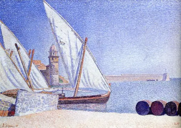 科利尤爾，1887 年。作者：Paul Signac。