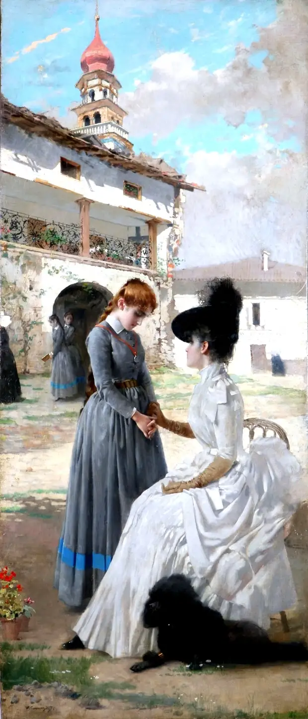 Italský akademický umělec Vittorio Matteo Corcos