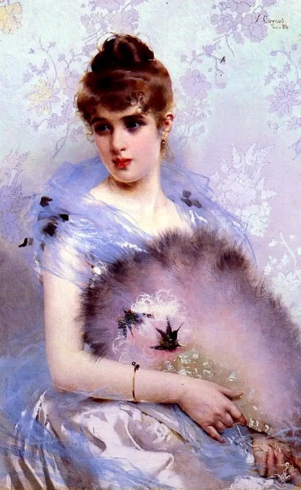 Italský akademický umělec Vittorio Matteo Corcos