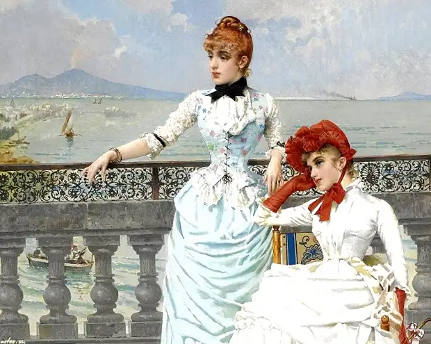 Italský akademický umělec Vittorio Matteo Corcos