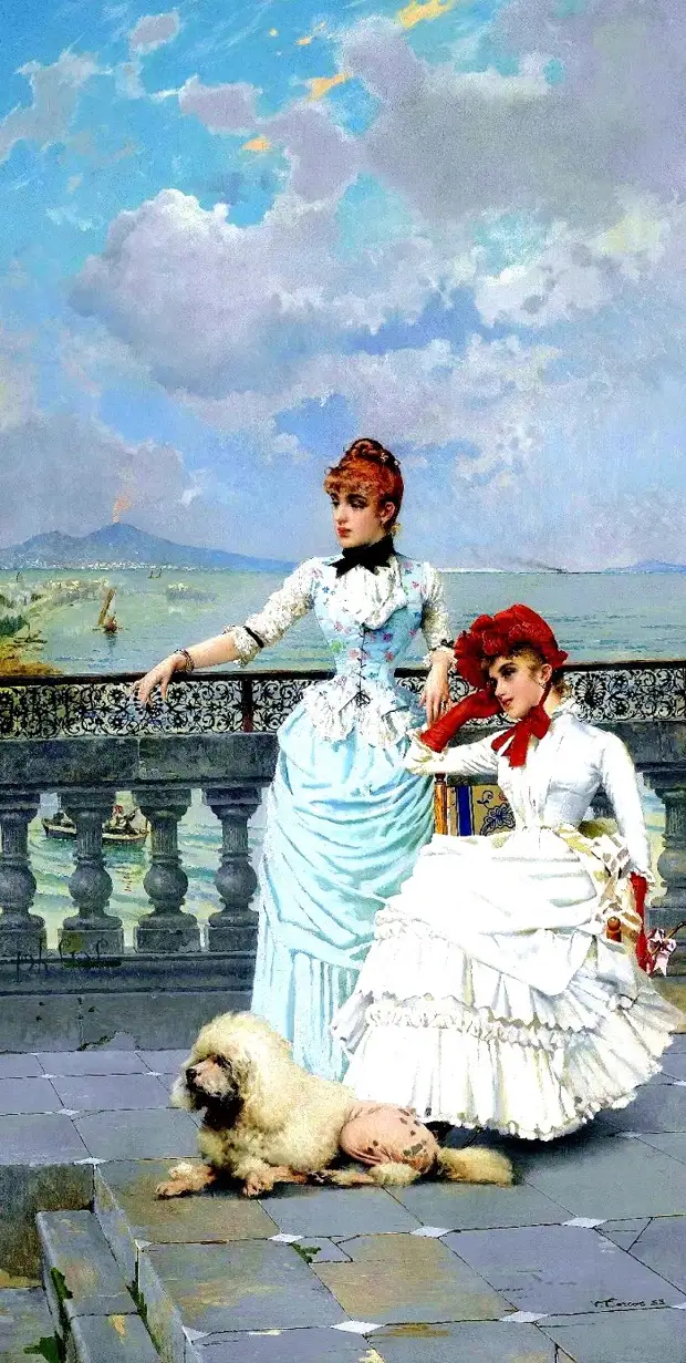 Italský akademický umělec Vittorio Matteo Corcos