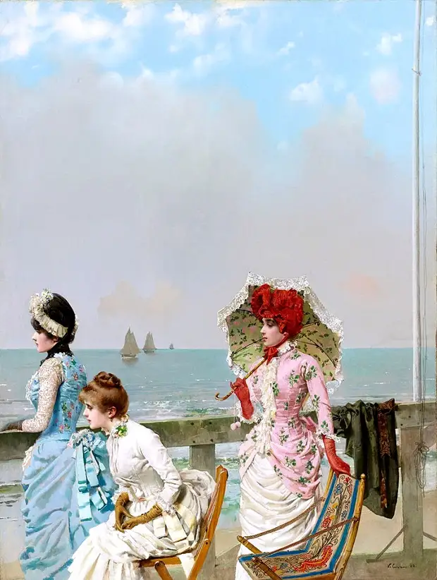 Italský akademický umělec Vittorio Matteo Corcos