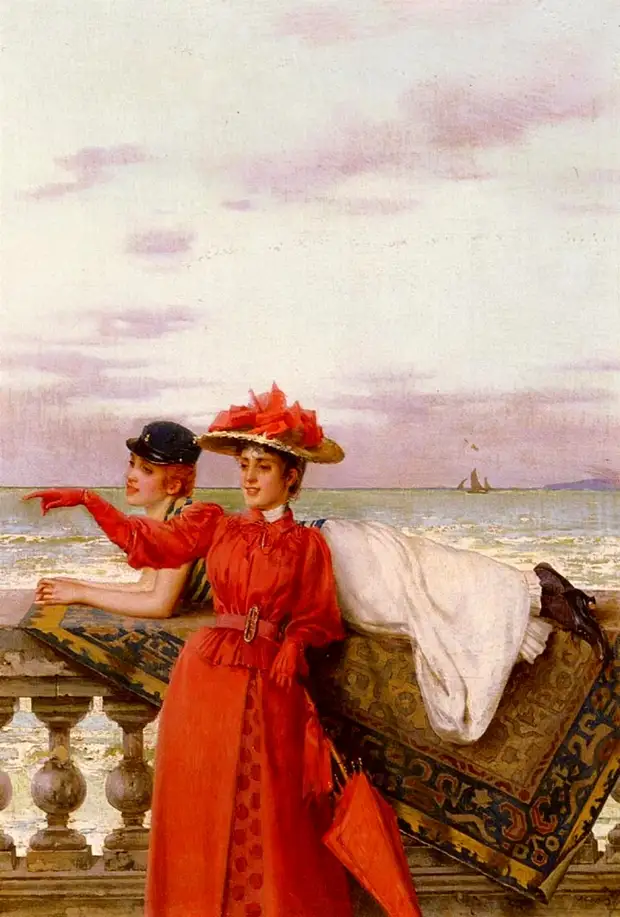 Msanii wa masomo wa Italia Vittorio Matteo Corcos