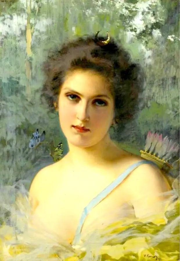 Italský akademický umělec Vittorio Matteo Corcos