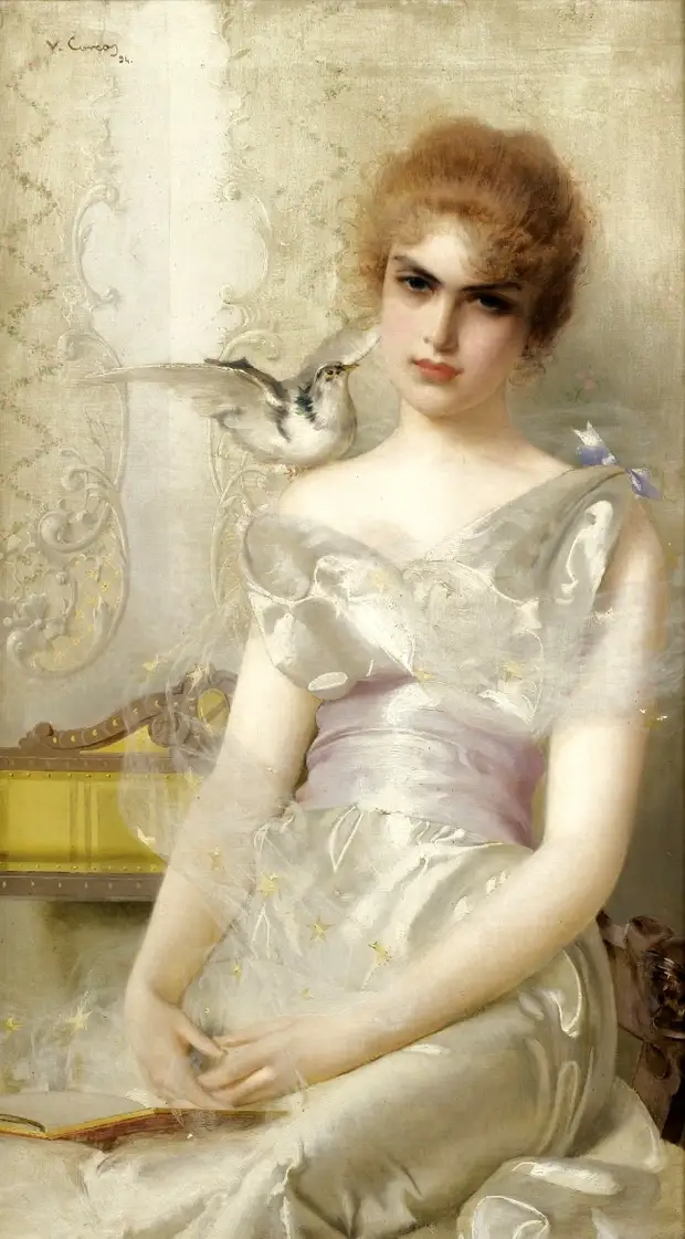 Italský akademický umělec Vittorio Matteo Corcos