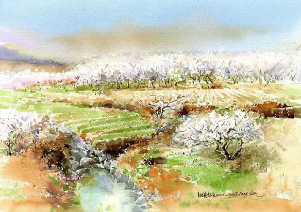 Shin Jong Sik (신종식) watercolor atis.