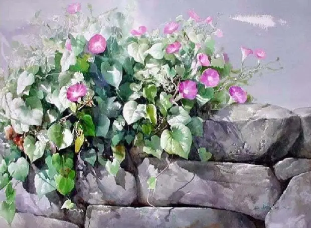 Shin Jong Sik (신종식) aquarela artista.