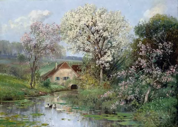 Ĉio estas dolĉa por mi: printempo kaj aŭtuno ... Aŭstra artisto Alois Arnegger (1879 - 1963)