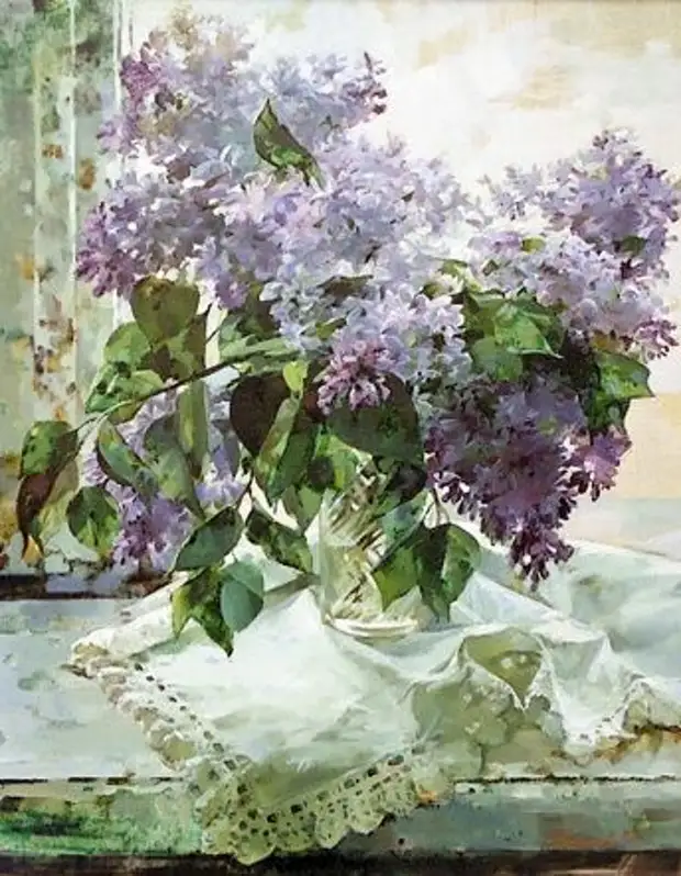 Buds, petals, kutenderera kwematemu ... Artist Olga Kolesnikova