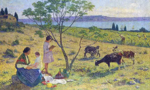 Pasaules noslēpums, kas mostas ... Franču mākslinieks Henri -Jean Guillaume Martin (1860 - 1943)