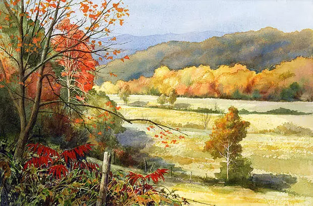 Autumn acaba de ponerse manos a la obra ... el artista estadounidense Jim Gray