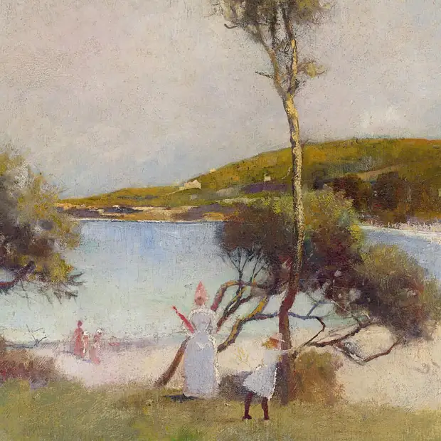 Viết cho tôi một mục vụ sơn dầu ... Họa sĩ người Anh Charles Conder (1869-1909)