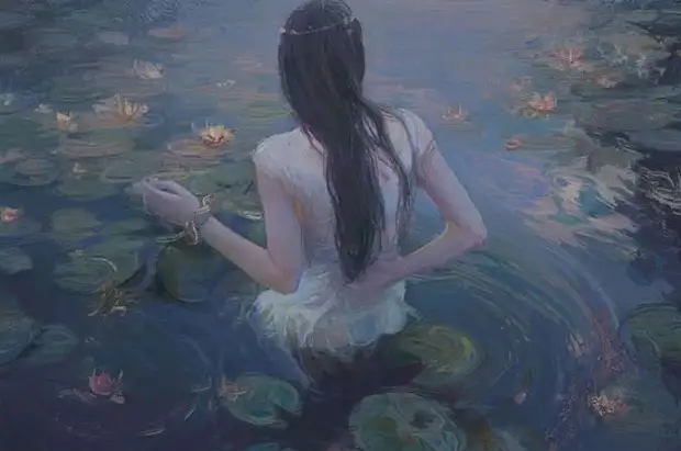 Artist Xuanwei Su. Breuddwydion gyda'r nos