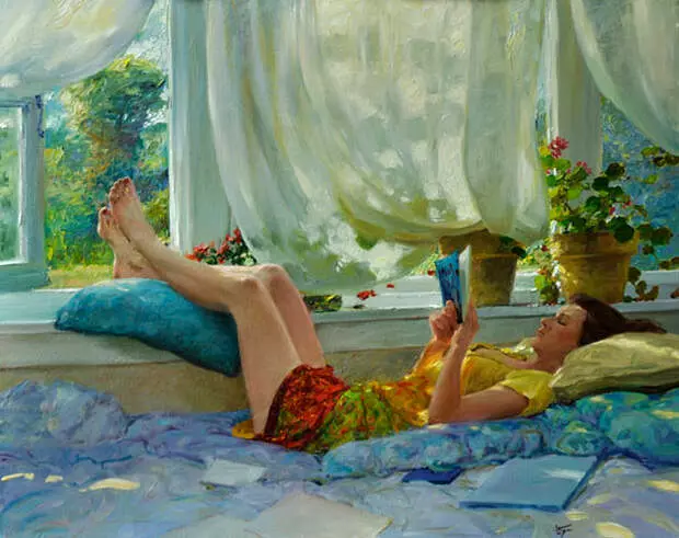 Ёсць нешта прыгожае ў леце ... Амерыканскі мастак David Hettinger