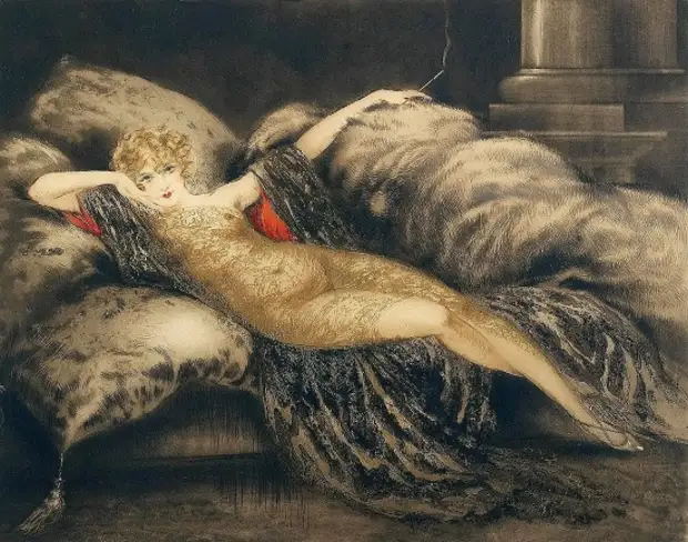 Künstler Louis Icart (1888 - 1950). Tödliche Schönheiten von Paris