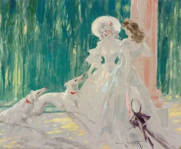 Artis Louis Icart (1888 - 1950). Kaéndahan fatal Paris