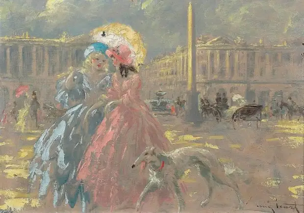 Künstler Louis Icart (1888 - 1950). Tödliche Schönheiten von Paris