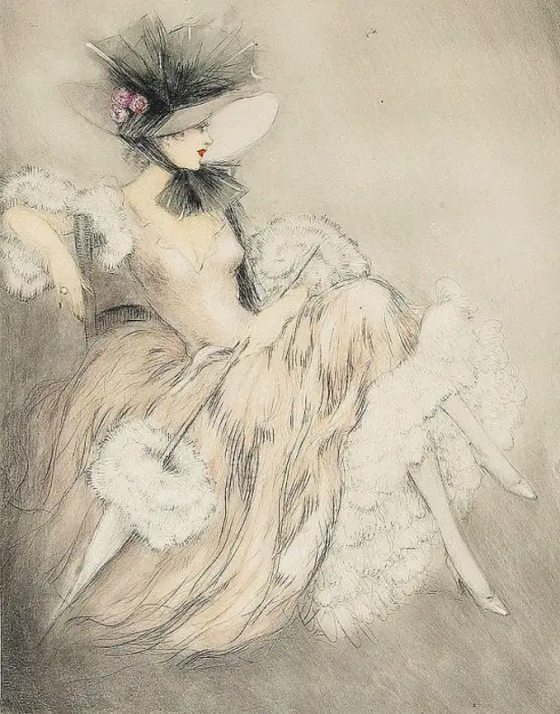 Künstler Louis Icart (1888 - 1950). Tödliche Schönheiten von Paris