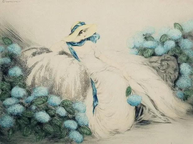 Künstler Louis Icart (1888 - 1950). Tödliche Schönheiten von Paris