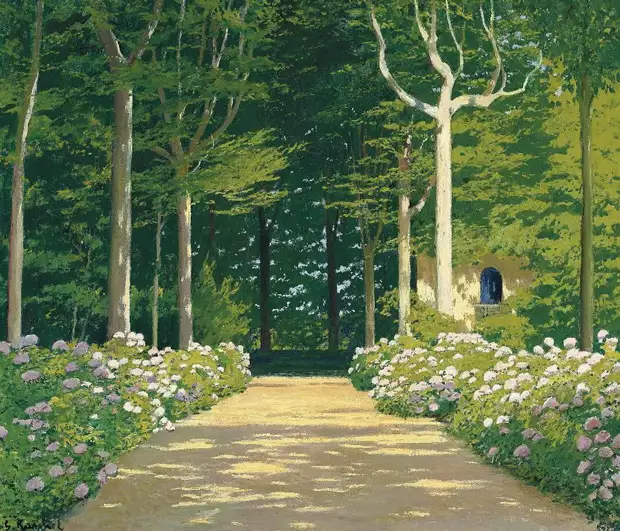 Mlaku menyang kebon ... Artis Spanyol Santiago Ruzignol y Prats