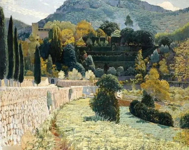 Step out into the garden ... Spanish artist Santiago Ruzignol y Prats