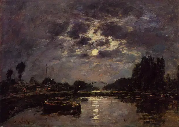 Französischer Künstler Eugene-Louis Boudin (Eugene Boudin, 1824 - 1898)