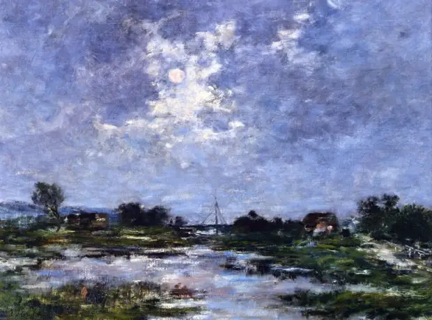 Френски художник Юджийн -Луи Буден (Eugene Boudin, 1824 - 1898)