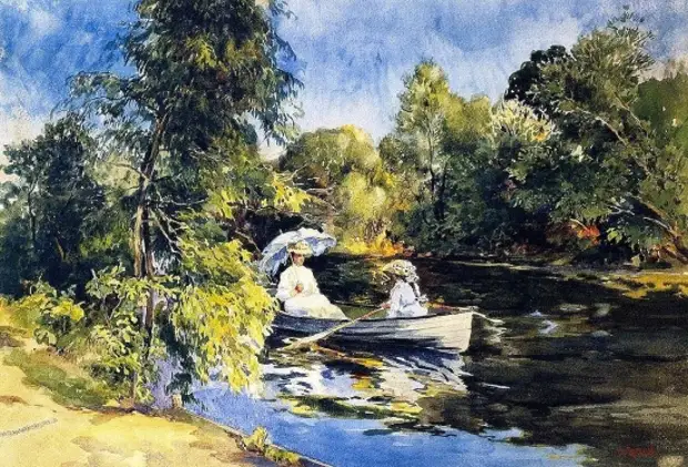 Kunstnik Mathias Joseph Alten (1871 - 1938). Kuldne impressionism