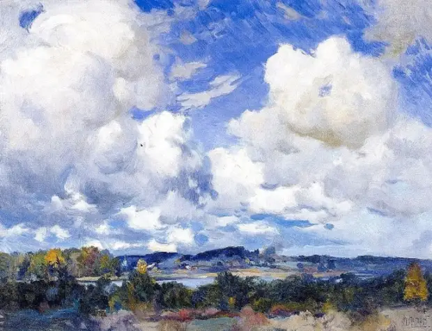 Kunstenaar Mathias Joseph Alten (1871 - 1938). Goue impressionisme