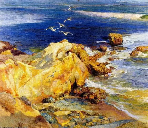 Mathias Joseph Alten artista (1871 - 1938). Urrezko inpresionismoa