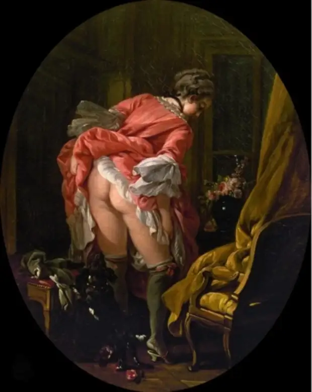 Převrácená sukně. Autor: Francois Boucher.