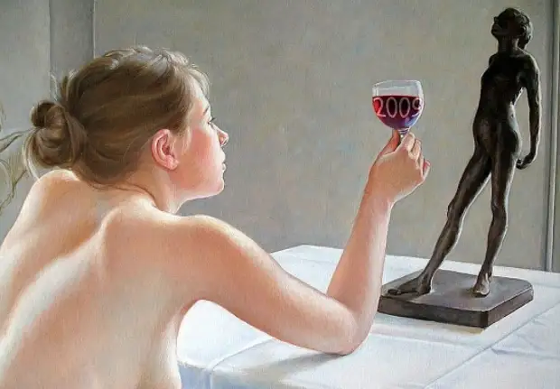 Sənətçi Francine Van Hove. Və qadın fransızdır, ciddi və şirindir