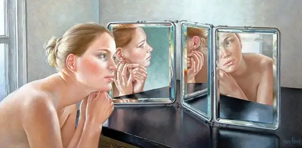 Sənətçi Francine Van Hove. Və qadın fransızdır, ciddi və şirindir