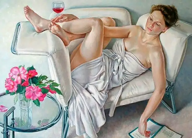 Artista Francine Van Hove. I la dona és francesa, seriosa i dolça