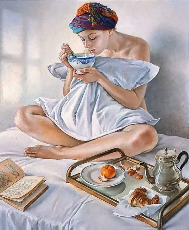 Artista Francine Van Hove. U l-mara hija Franċiża, serja u ħelwa