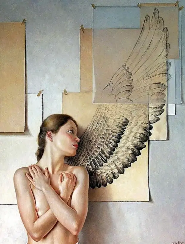 Художник Francine Van Hove. І жінка французька, серйозна і мила